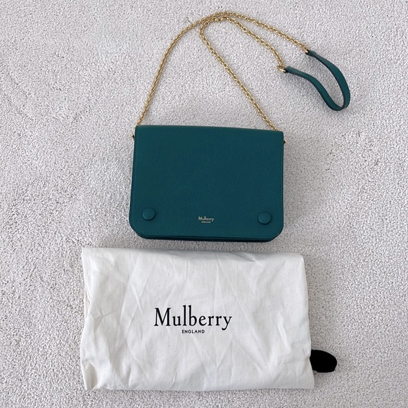 Mulberry | Bags | Mulberry Blue Leather Crossbody Bag | Poshmark